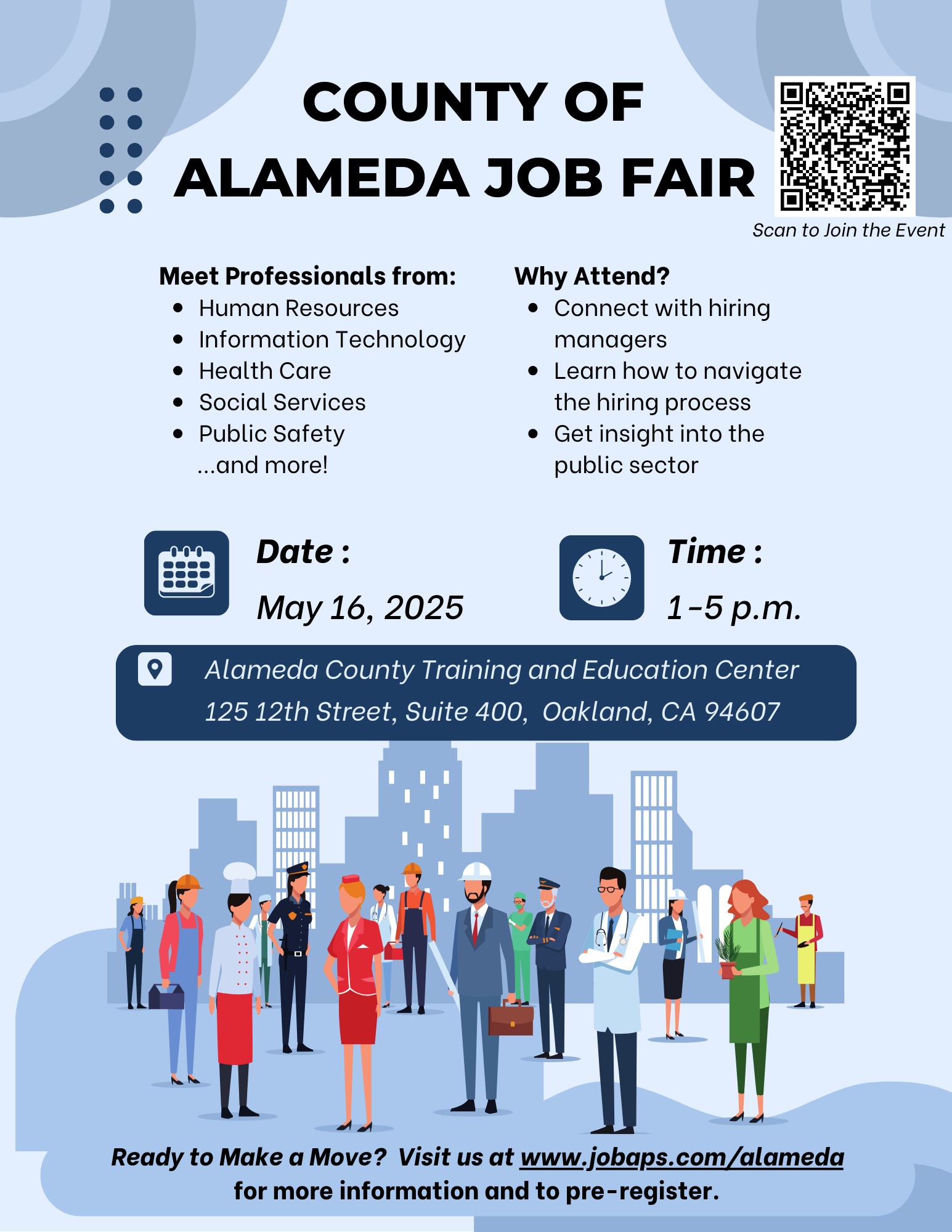 Job Announcement: County of Alameda Job Fair - May 16, 2025 - County of ...