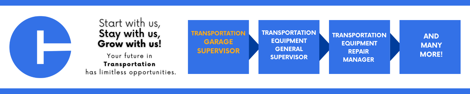 Job Opening: Transportation Garage Supervisor (40 Hour) - Department of ...