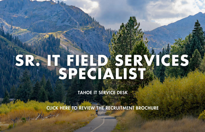 Job Posting: Senior IT Field Services Specialist - Placer County