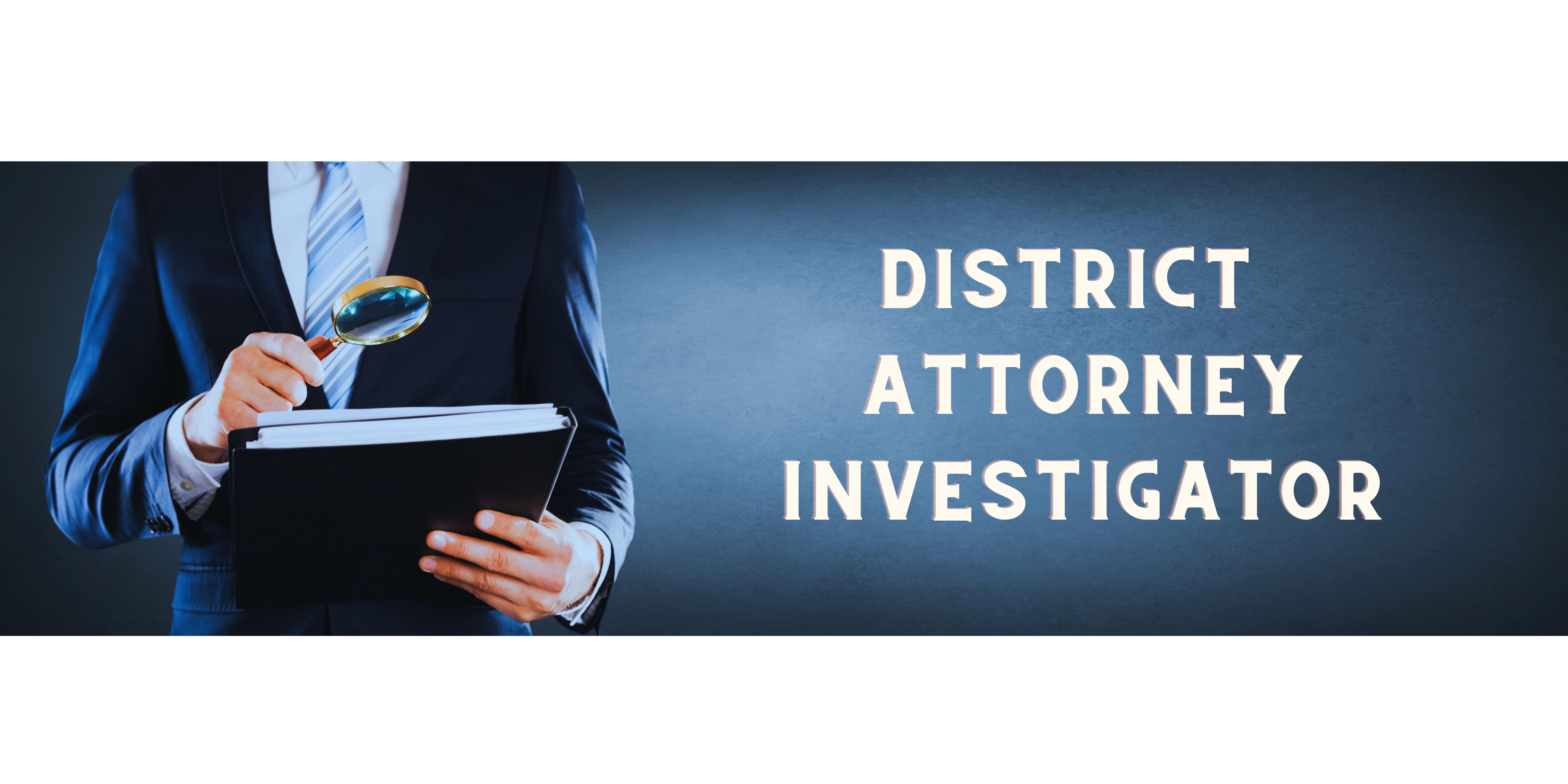 Job Announcement: District Attorney Investigator - County of Solano