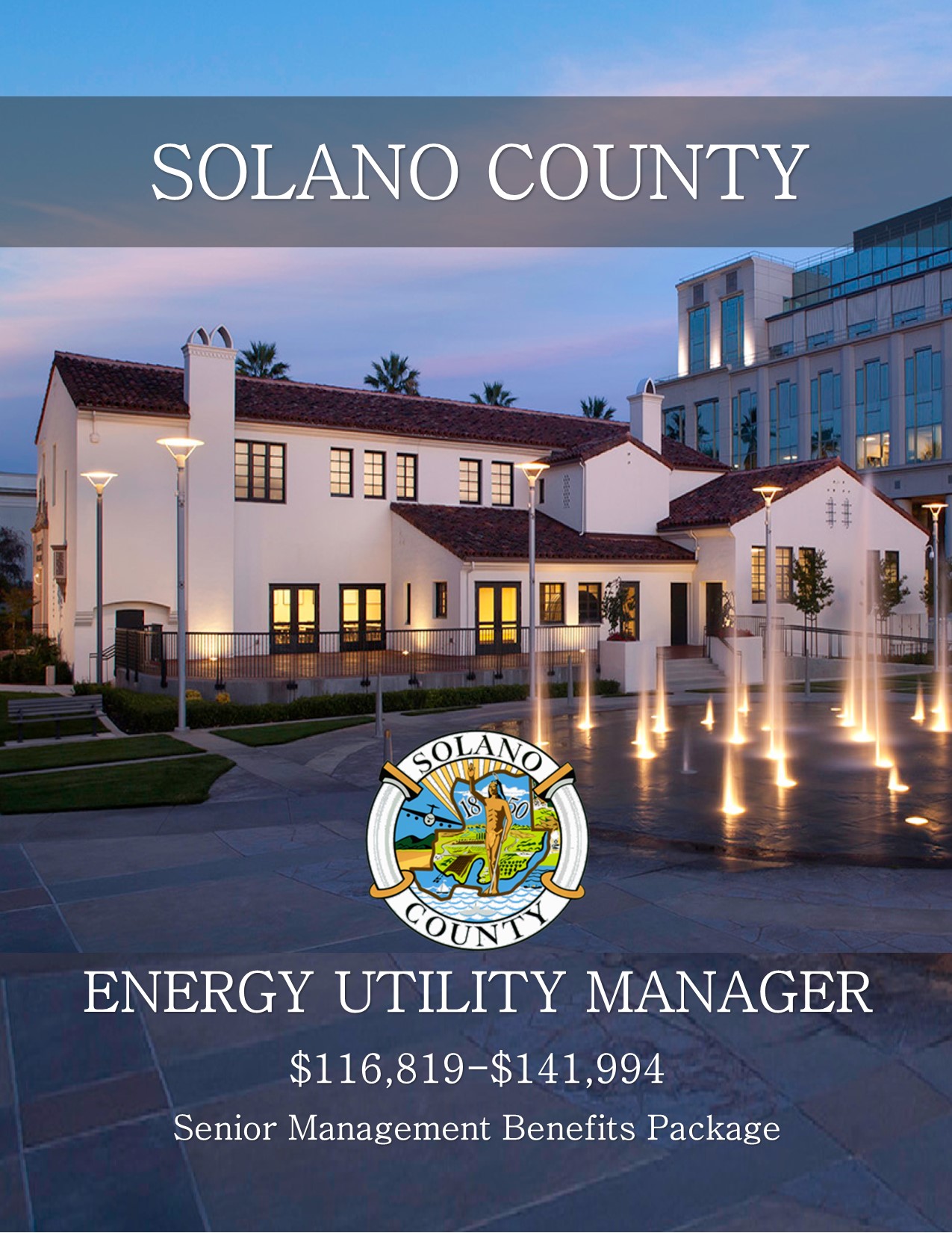 Job Announcement: Energy Utility Manager - County of Solano