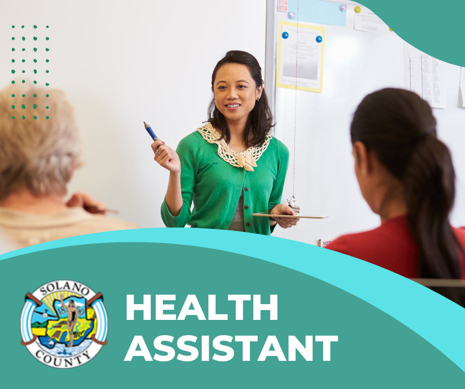 Job Announcement: Health Assistant - County of Solano