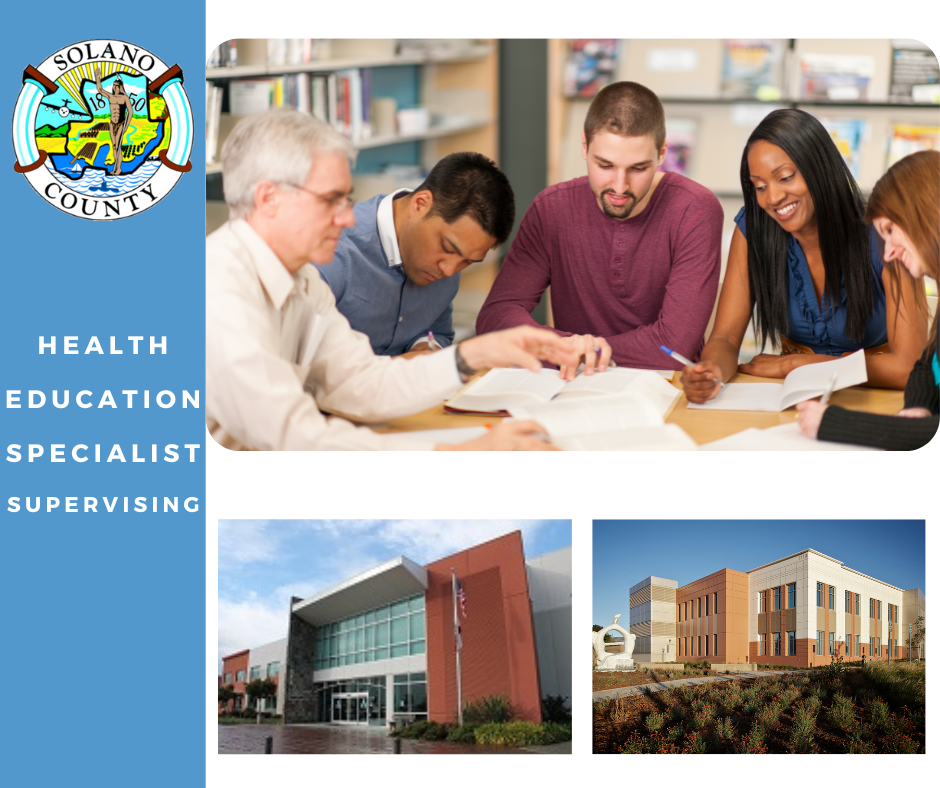 Job Announcement: Health Education Specialist (Supervising) - County of ...